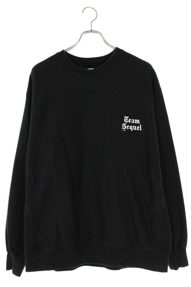 シークエル サイズ:L ロゴ刺繍スウェット 中古 BS99
