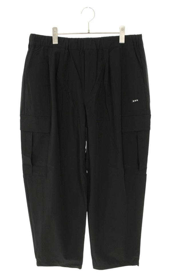 ゴッドセレクショントリプルエックス サイズ:XL  GX-S25-PT-04 ロゴプリントナイロンロングパンツ 中古 BS99