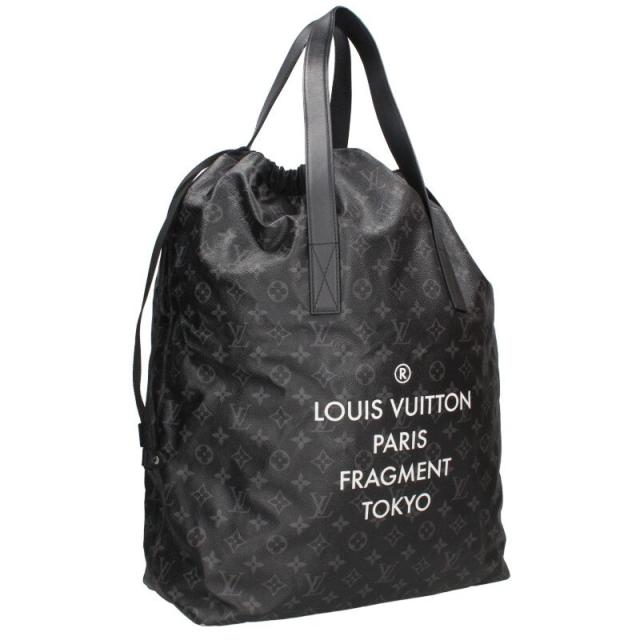 ルイヴィトン  フラグメントデザイン   M43417 モノグラム エクリプス カバ ライト モノグラムレザーポーチ付きトートバッグ 中古 OM10