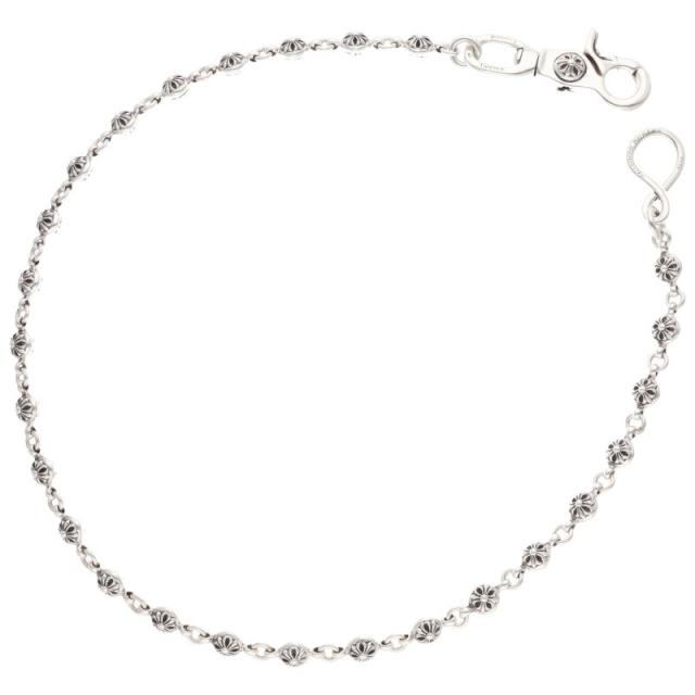 クロムハーツ サイズ:ロング  1BALL LONG-S 1クリップロング#1クロスボール シルバーウォレットチェーン 中古 OK15
