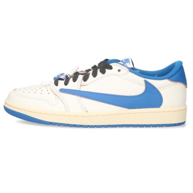 ナイキ  トラビススコット サイズ:27cm  DM7866-104 Air Jordan 1 Low OG Sail Military Blue エアジョーダン1 ロー OGスニーカー 中古 SB01