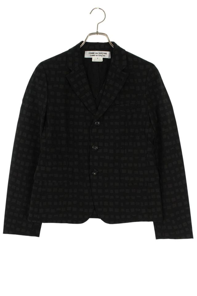 コムデギャルソンコムデギャルソン サイズ:S  10AW  RF-J035 AD2010ジレドッキング格子柄ジャケット 中古 BS99