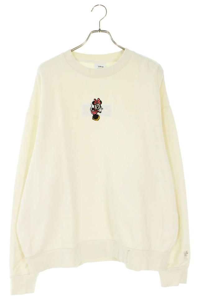 キス  ディズニー サイズ:XL  Minnie Classic Logo Crewneck キャラクター刺繍スウェット 中古 BS99