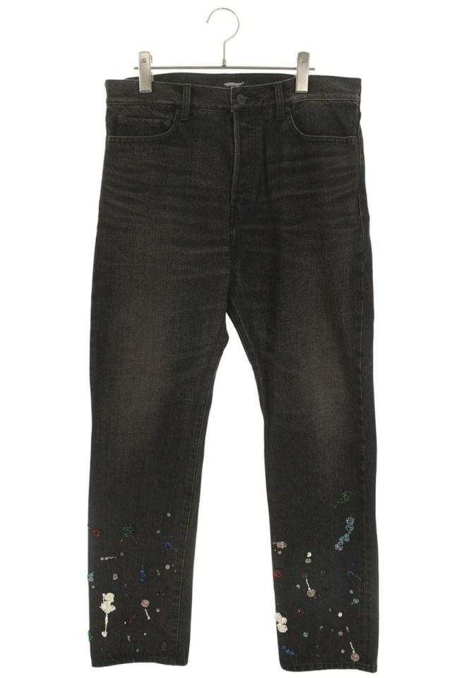 アンダーカバー サイズ:3  23AW  UC2C4509-1 ドリップビーズ刺繍デニムパンツ 中古 BS99