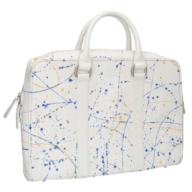 バジョルゴ  ペンキ加工レザーハンドバッグ 中古 BS99