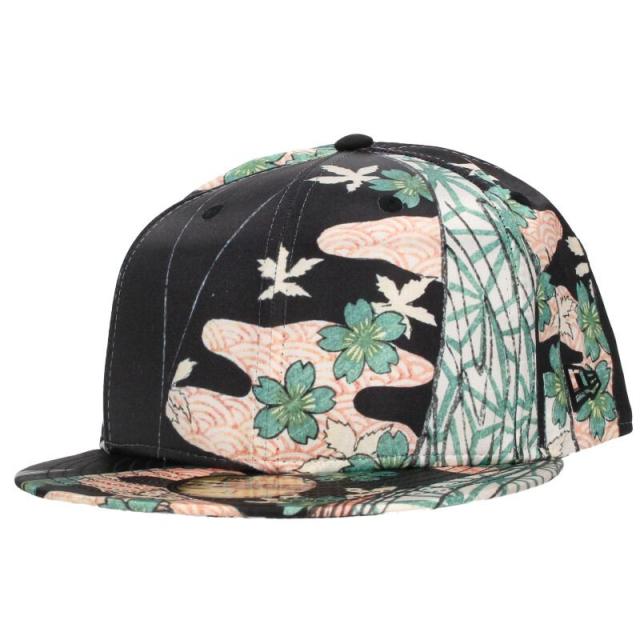 ニューエラ サイズ:8  59Fifty Tokyo National Museum Kitagawa Utamaro 喜多川歌麿プリントキャップ 中古 BS99