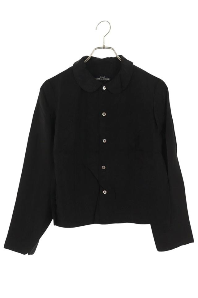 トリココムデギャルソン   TB-040090 AD1995ジャガードフラワーキュプラ長袖シャツ 中古 BS99