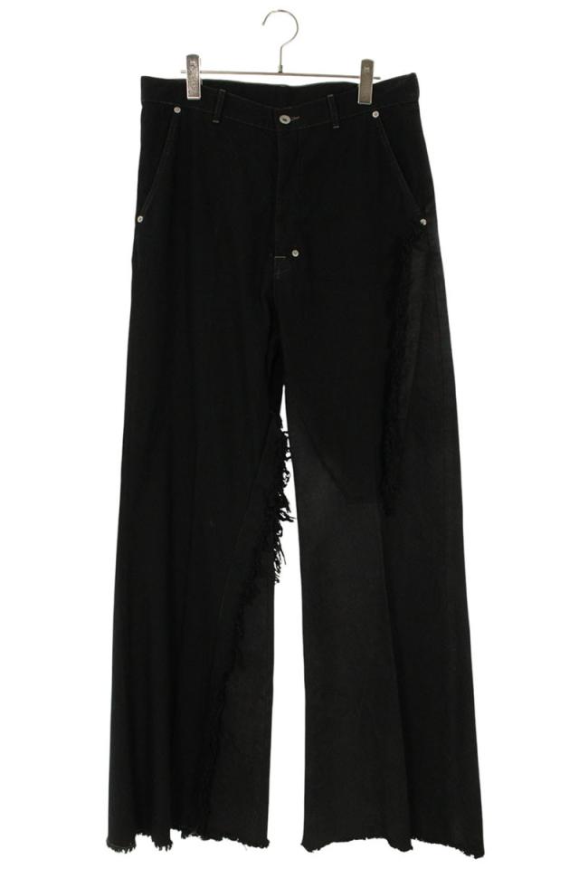 リックオウエンス サイズ:30  25AW  RR02E1308-BBCL ドッキングフレアデニムパンツ 中古 SB01