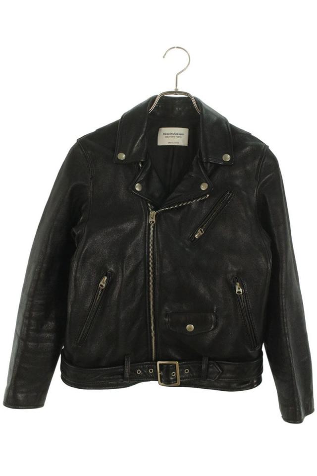 ビューティフルピープル サイズ:160  1815402411 ダブルライダースラムレザージャケット 中古 BS99