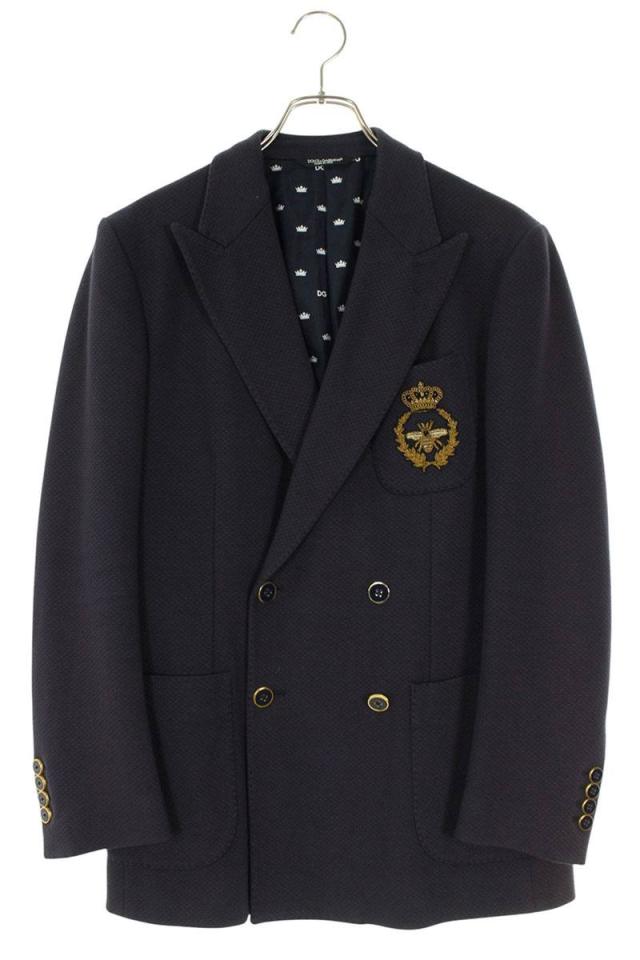 ドルチェアンドガッバーナ サイズ:46  G2LZ1Z BEE装飾ダブルジャケット 中古 BS99
