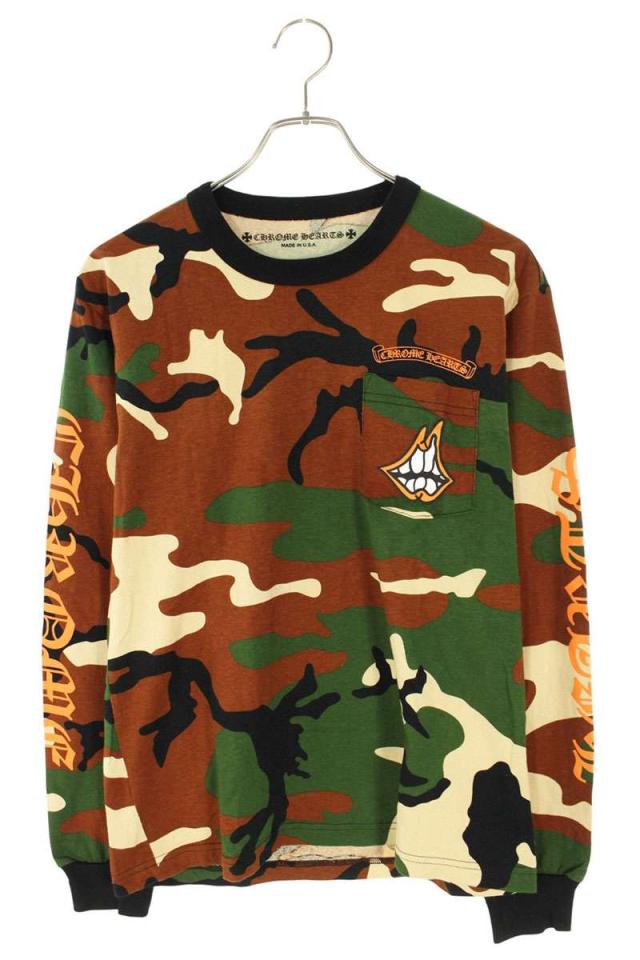 クロムハーツ サイズ:M  PPO CAUTION L S MATTY BOY コーション長袖カットソー 中古 GZ11