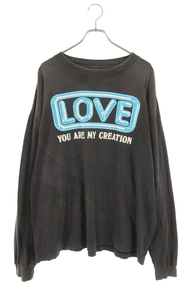 セントマイケル サイズ:XXL  SM-YS1-0000-014 LOVEプリント長袖カットソー 中古 OM10