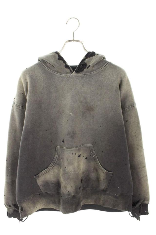 セントマイケル  ベルベルジン サイズ:XL  25AW  SM-HR1-0000-C56 ヴィンテージ加工プルオーバーパーカー 中古 SB01