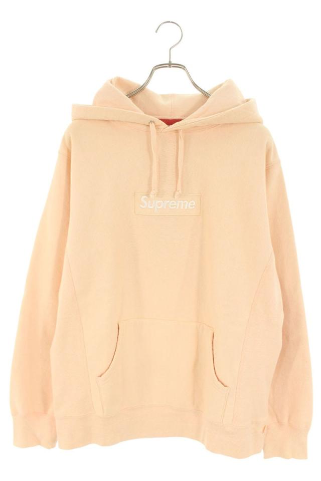 シュプリーム サイズ:L  16AW  Box Logo Hooded Sweatshirt ピーチボックスロゴフーデッドスウェットパーカー 中古 OM10