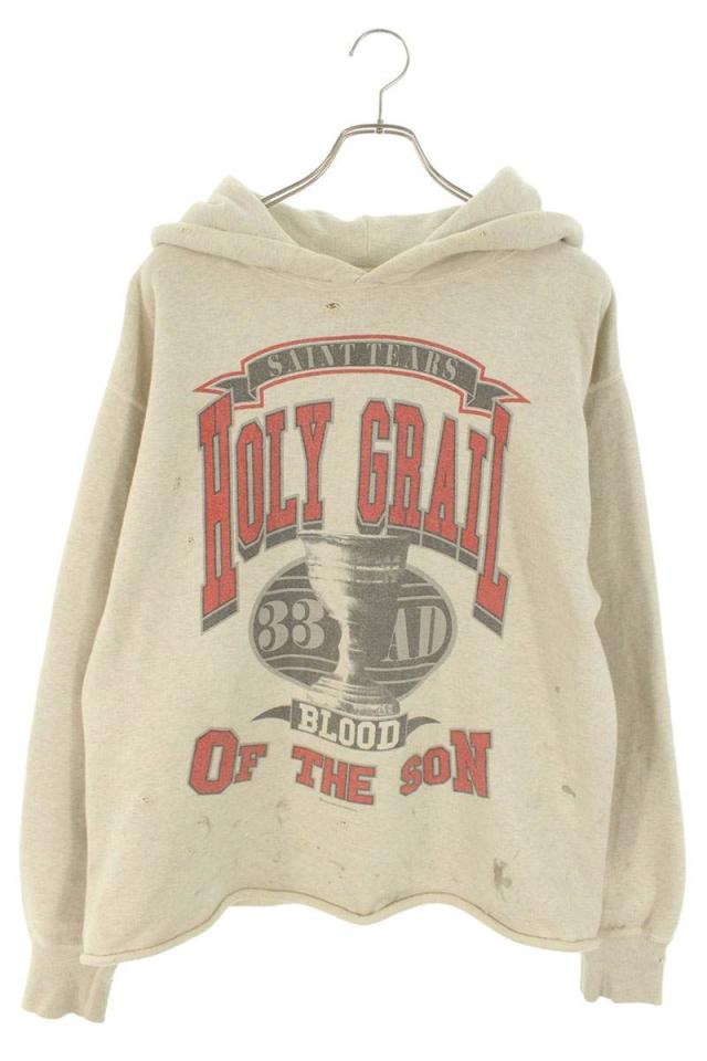 セントマイケル  デニムティアーズ サイズ:L  22AW  SM-A22-0000-052 ヴィンテージ加工プルオーバーパーカー 中古 OM10