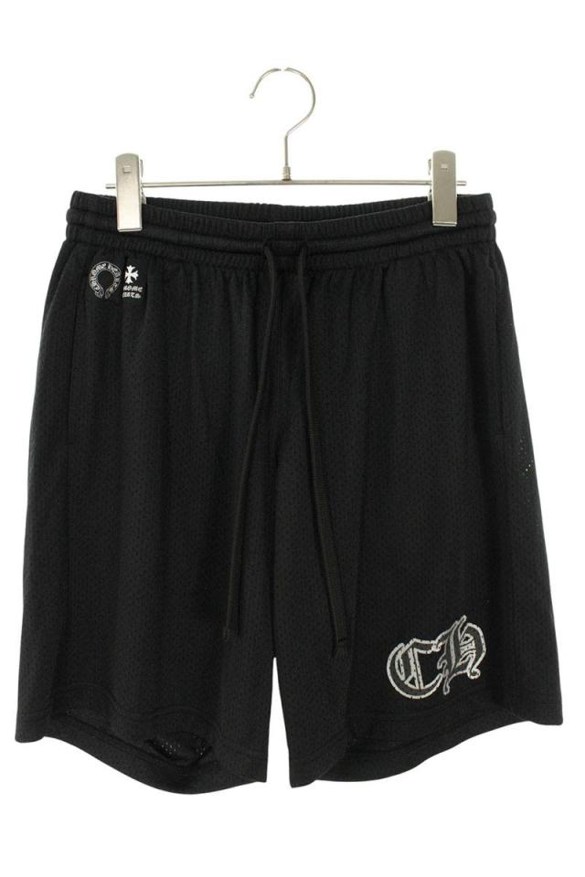 クロムハーツ サイズ:S  MESH VARSITY SHORTS CHプリントメッシュハーフパンツ 中古 GZ11
