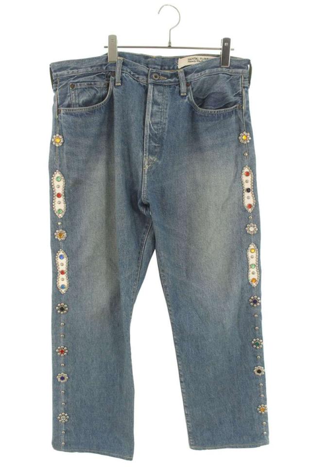 キャピタル サイズ:38  EK-1174LPA 14oz 5P モンキーCISCOスタッズデニムパンツ 中古 SB01