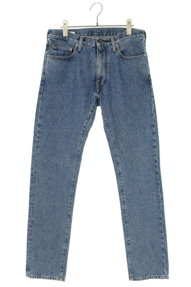 オフホワイト サイズ:30  OMYA102C99DEN006 ポケットアロープリントデニムパンツ 中古 BS99