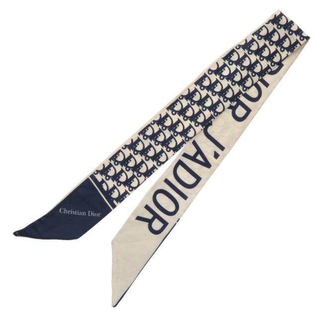 ディオール  オブリーク柄シルクスカーフ 中古 BS99