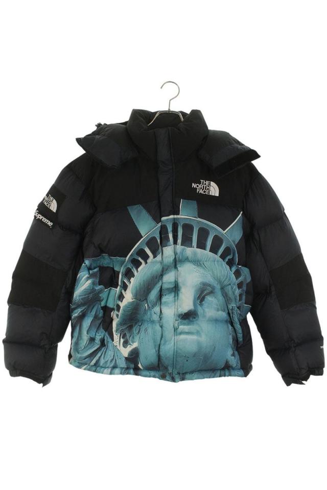 シュプリーム  ノースフェイス サイズ:M  Statue of Liberty Baltro Jacket 自由の女神バルトロダウンジャケット 中古 OM10