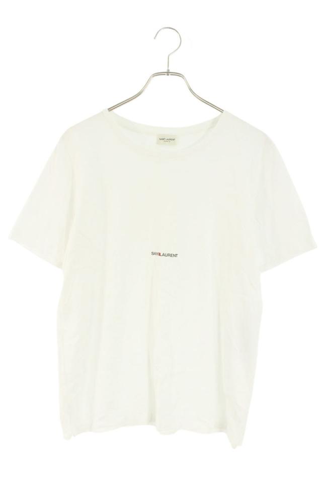 サンローランパリ サイズ:M  464572 YB2DQ シグネチャーロゴプリントTシャツ 中古 BS99