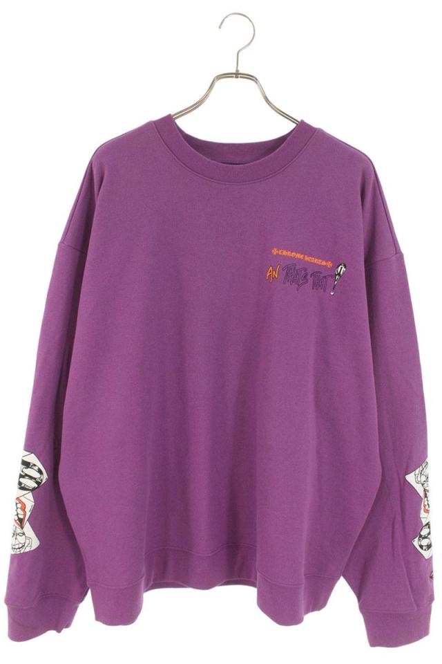 クロムハーツ サイズ:XL  PPO I WANT MORE NOT LESS SWTSHRT MATTY BOYプリントスウェット 中古 SJ02