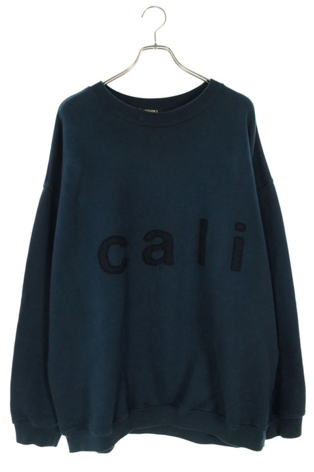 イージー サイズ:XL  SEASON 5 Caliワッペンクルーネックスウェット 中古 BS99