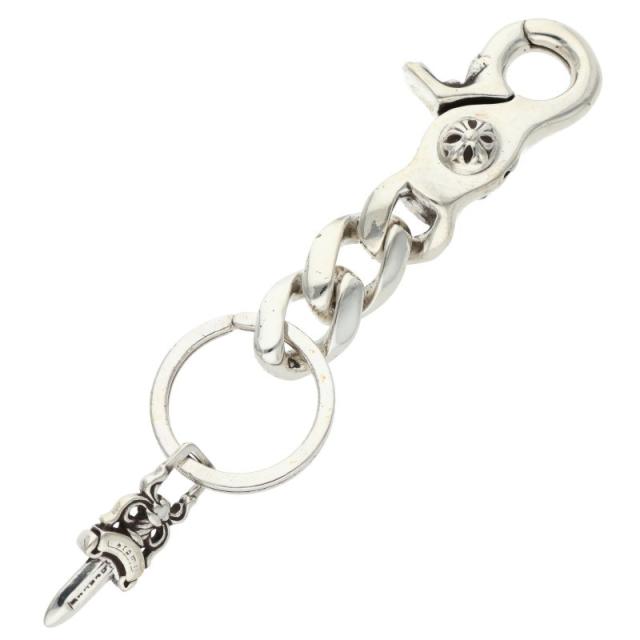 クロムハーツ サイズ:ショート  CLP CHN CLASSIC-S ショートクラシックリンク シルバーキーチェーン 中古 GZ11