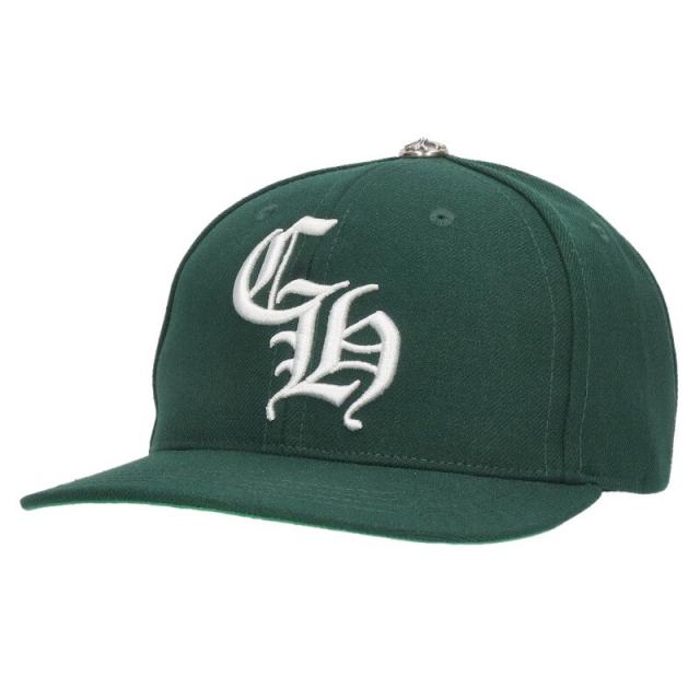 クロムハーツ サイズ:ONE SIZE  CH HAT CH刺繍ベースボールキャップ 中古 NO05