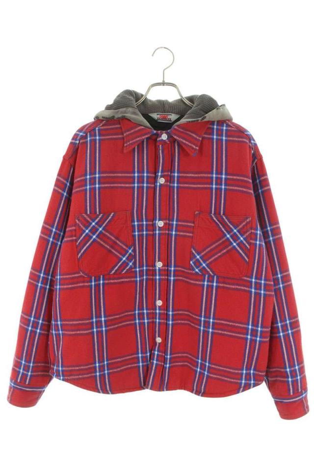 セントマイケル サイズ:M  24AW  SM-YS1-0000-060 チェック柄キルティングフランネルシャツブルゾン 中古 SB01