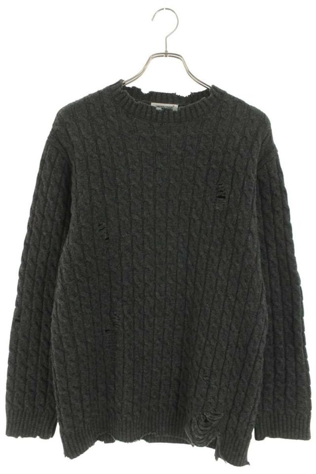 アンダーカバー サイズ:2  UP2D4901 ダメージ加工ケーブルニット 中古 BS99