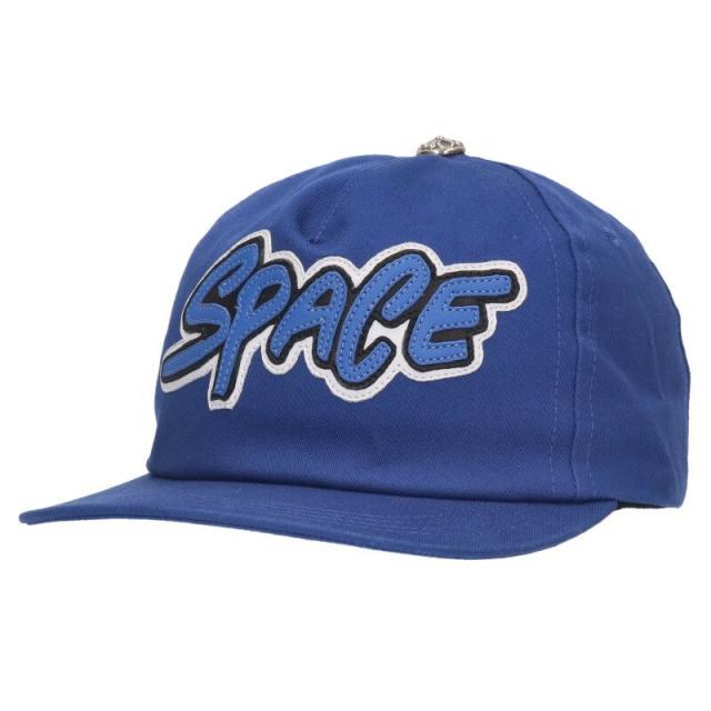 クロムハーツ サイズ:ONE SIZE  TRUCKER CAP SPACEレザーパッチクロスボール帽子 中古 SJ02