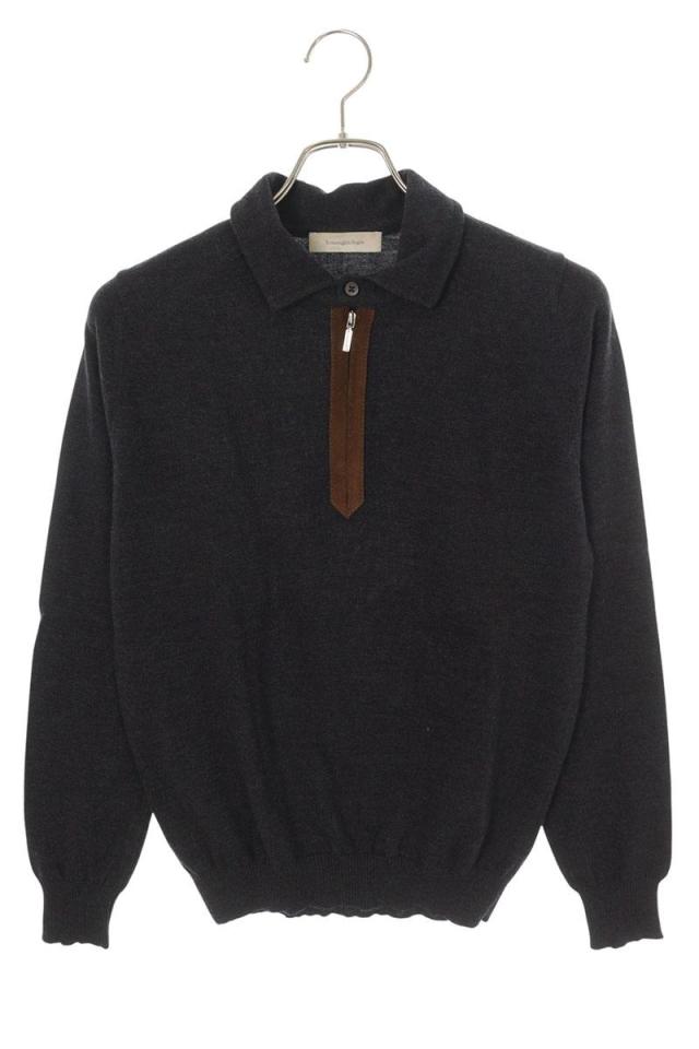 エルメネジルドゼニア サイズ:S/48 ハーフジップニット 中古 BS99