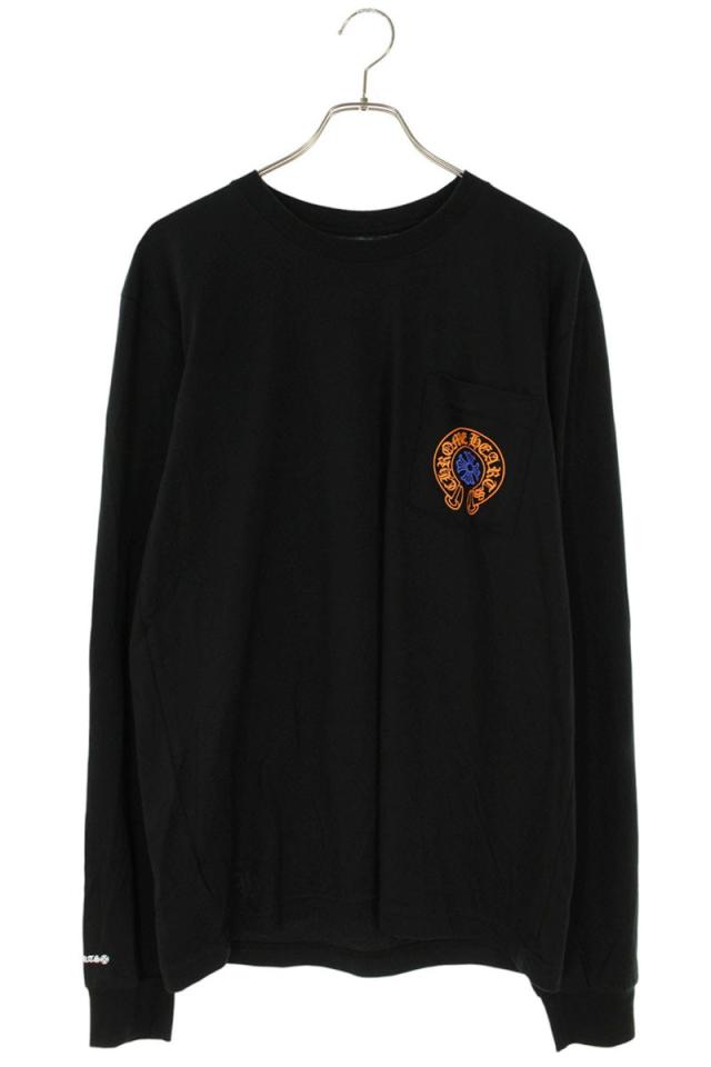 クロムハーツ サイズ:L  CH L S LTD スタッフ限定バックホースシュープリント長袖カットソー 中古 SJ02