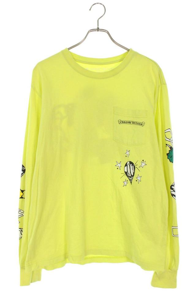 クロムハーツ サイズ:L  PPO HRDWR GRN LS MATTY BOYプリントハードウェアグリーン長袖カットソー 中古 FK04