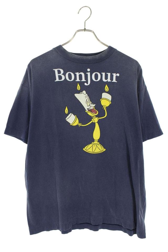 セントマイケル サイズ:M  25AW  SM-HR1-0000-C87 ヴィンテージ加工ムービープリントTシャツ 中古 FK04