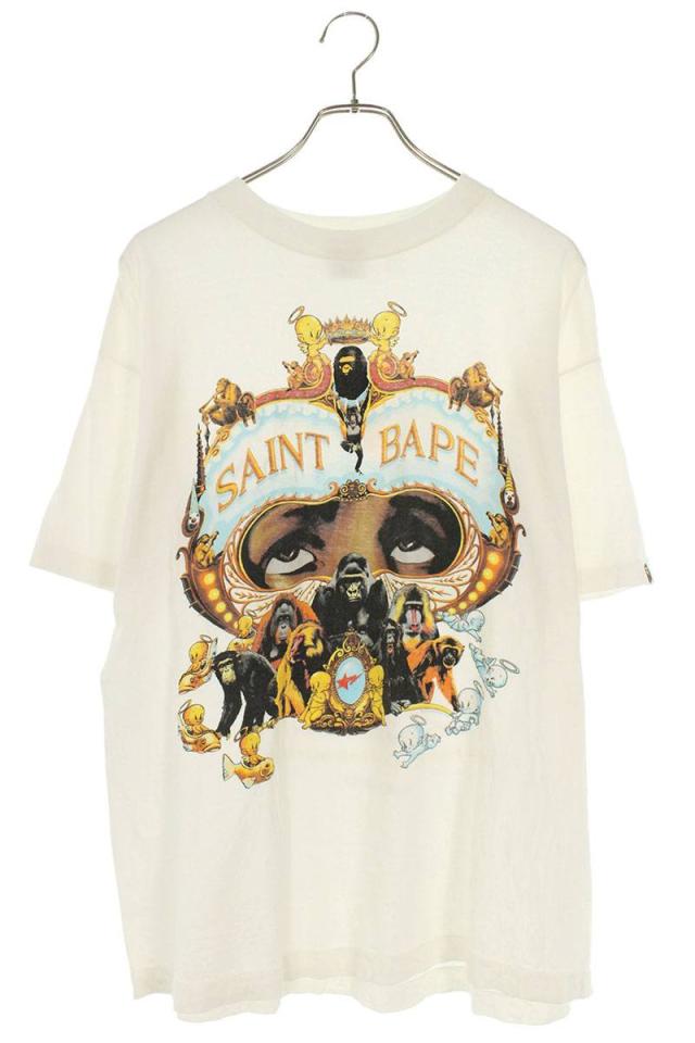 セントマイケル  アベイシングエイプ サイズ:M  25AW  SM-HR1-0000-C36 GENERATION プリントTシャツ 中古 FK04