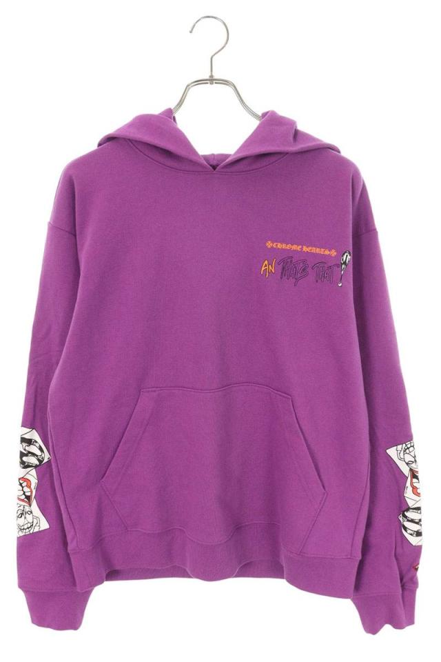 クロムハーツ サイズ:M  PPO I WANT MORE NOT LESS HD PLVR MATTY BOYプリントプルオーバーパーカー 中古 OK15