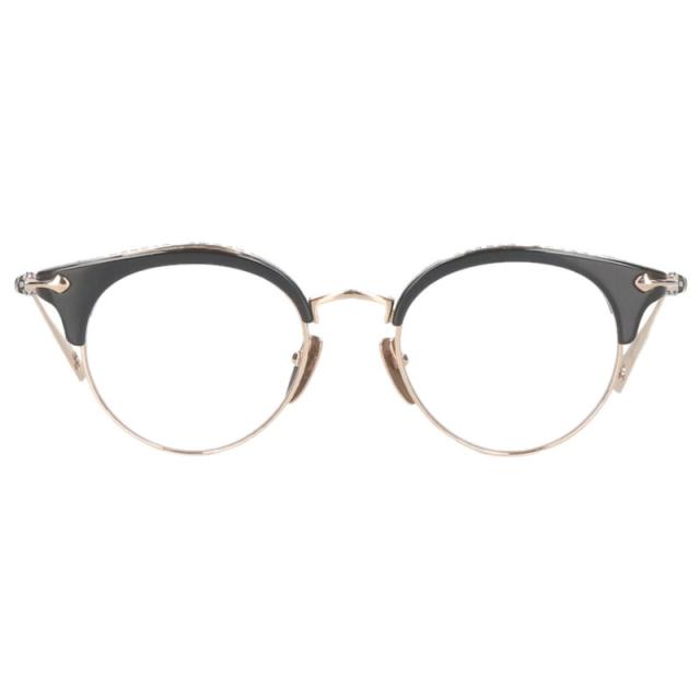 クロムハーツ   SLUNTRADICTION II クロスボールハーフリムラウンド眼鏡 中古 OS06