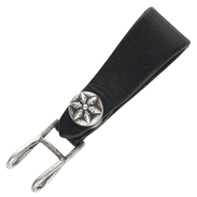 クロムハーツ   BELT LOOP スターボールボタンレザーベルトループ 中古 SS07
