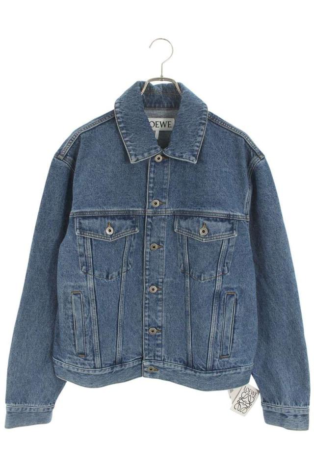 ロエベ サイズ:48  H526Y50W41 アナグラム刺繍デニムジャケット 中古 SB01