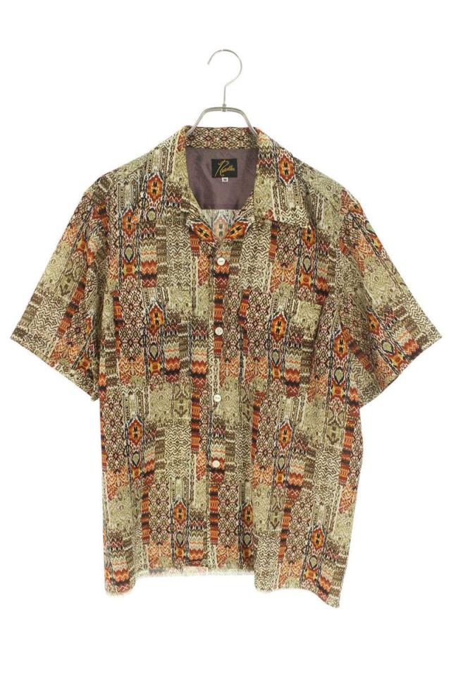 ニードルス サイズ:M  C.O.B.CLASSIC SHIRT KP079 総柄半袖シャツ 中古 BS99