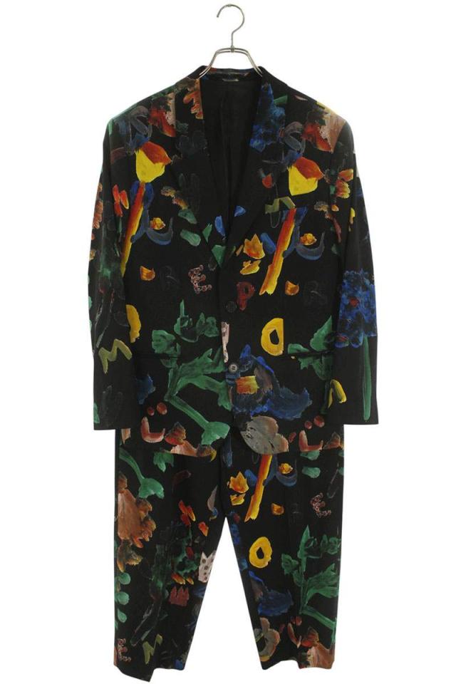 シュプリーム  ヨウジヤマモト サイズ:S  22AW  Suit グラフィックプリントスーツ 中古 SB01