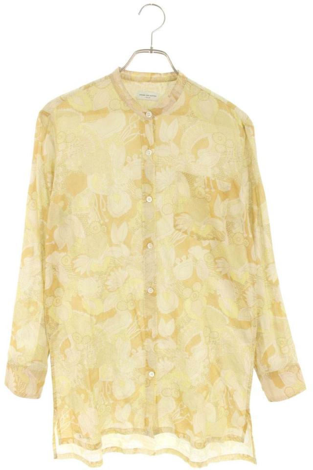 ドリスヴァンノッテン サイズ:36 フラワープリントコットンシアー長袖シャツ 中古 BS99