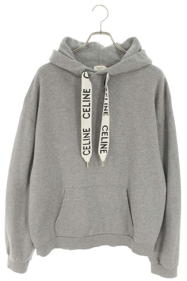 セリーヌ サイズ:XXL  2Y468670Q ロゴドローコードプルオーバーパーカー 中古 SB01