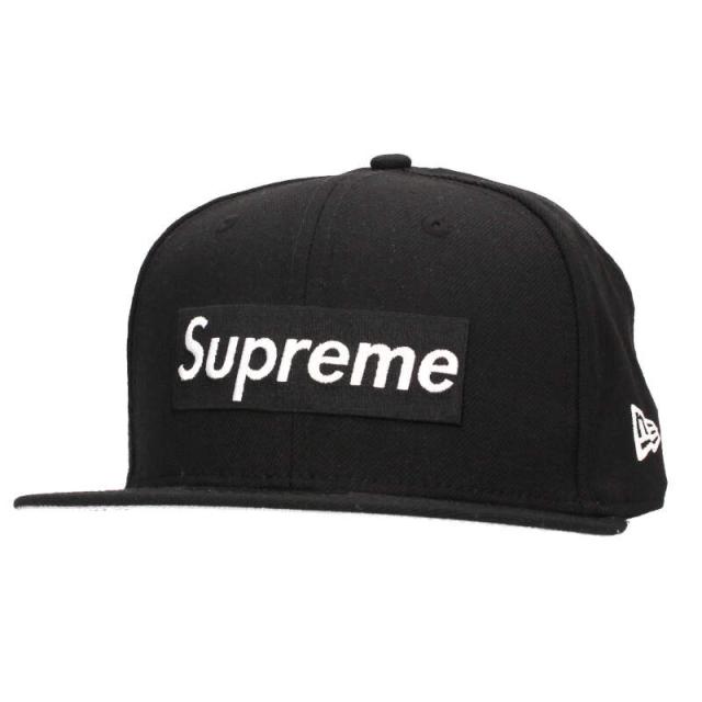 シュプリーム  ニューエラ サイズ:7.375  R.I.P Box Logo New Era Cap ボックスロゴベースボールキャップ 中古 BS99