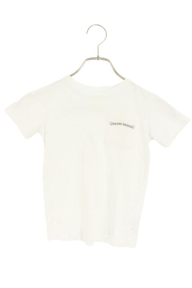 クロムハーツ サイズ:4T キッズ用バックスクロールラベルプリントTシャツ 中古 BS99