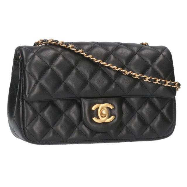 シャネル   AS1787 ミニマトラッセ20 ラムスキンココボールチェーンショルダーバッグ 中古 OM10