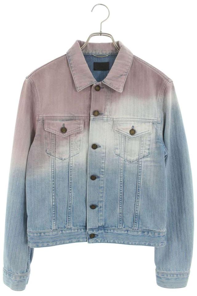 サンローランパリ サイズ:M  597085 Y02IA グラデーションデニムジャケット 中古 OM10