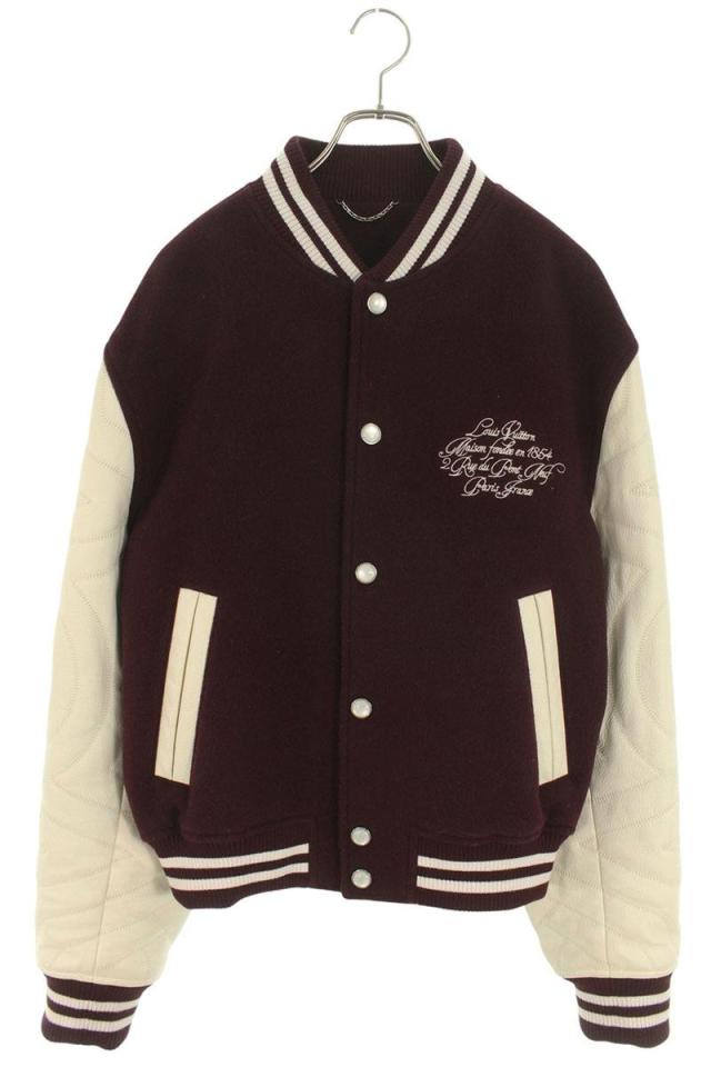 ルイヴィトン サイズ:52  RM251MM BQV HSL12E 袖レザー切替バーシティジャケット スタジャンブルゾン 中古 SS13